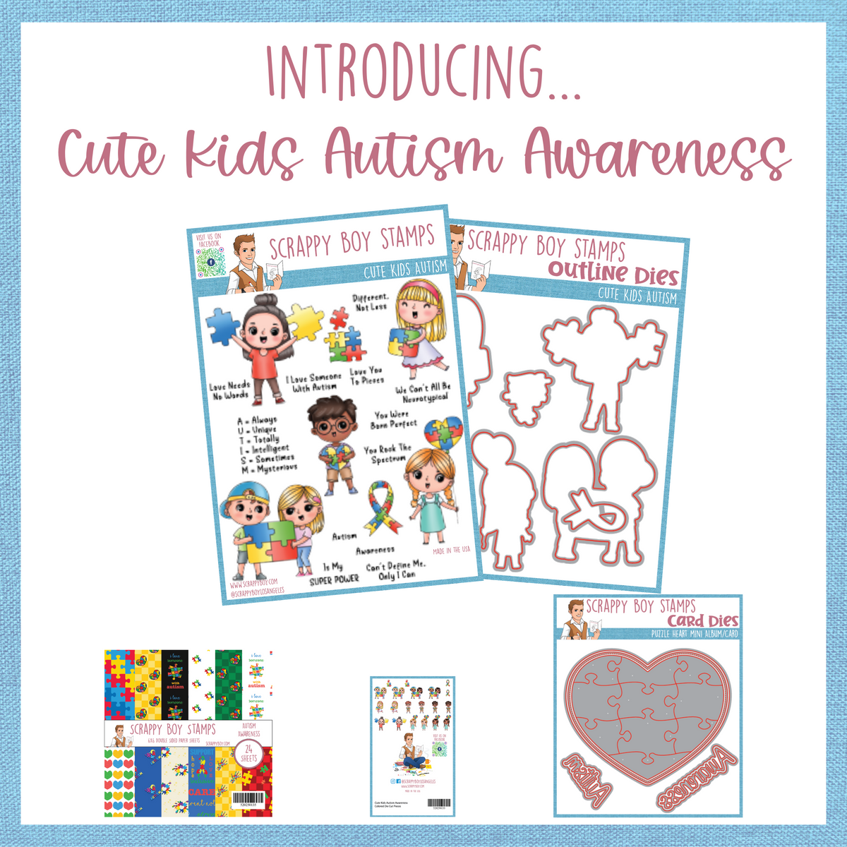 Cute Kids Autism Awareness