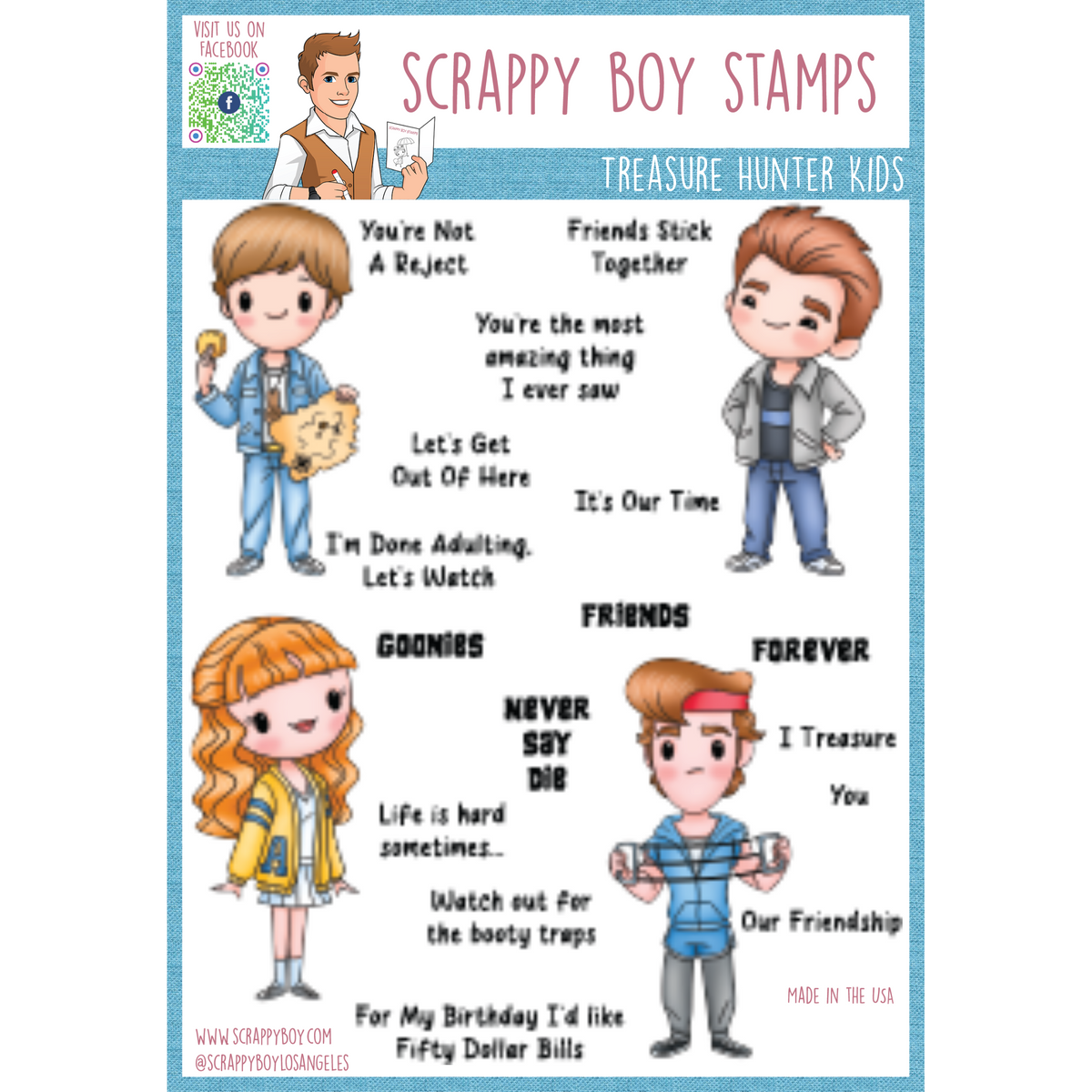 Core Bundle - Treasure Hunter Kids Release - Scrappy Boy Stamps