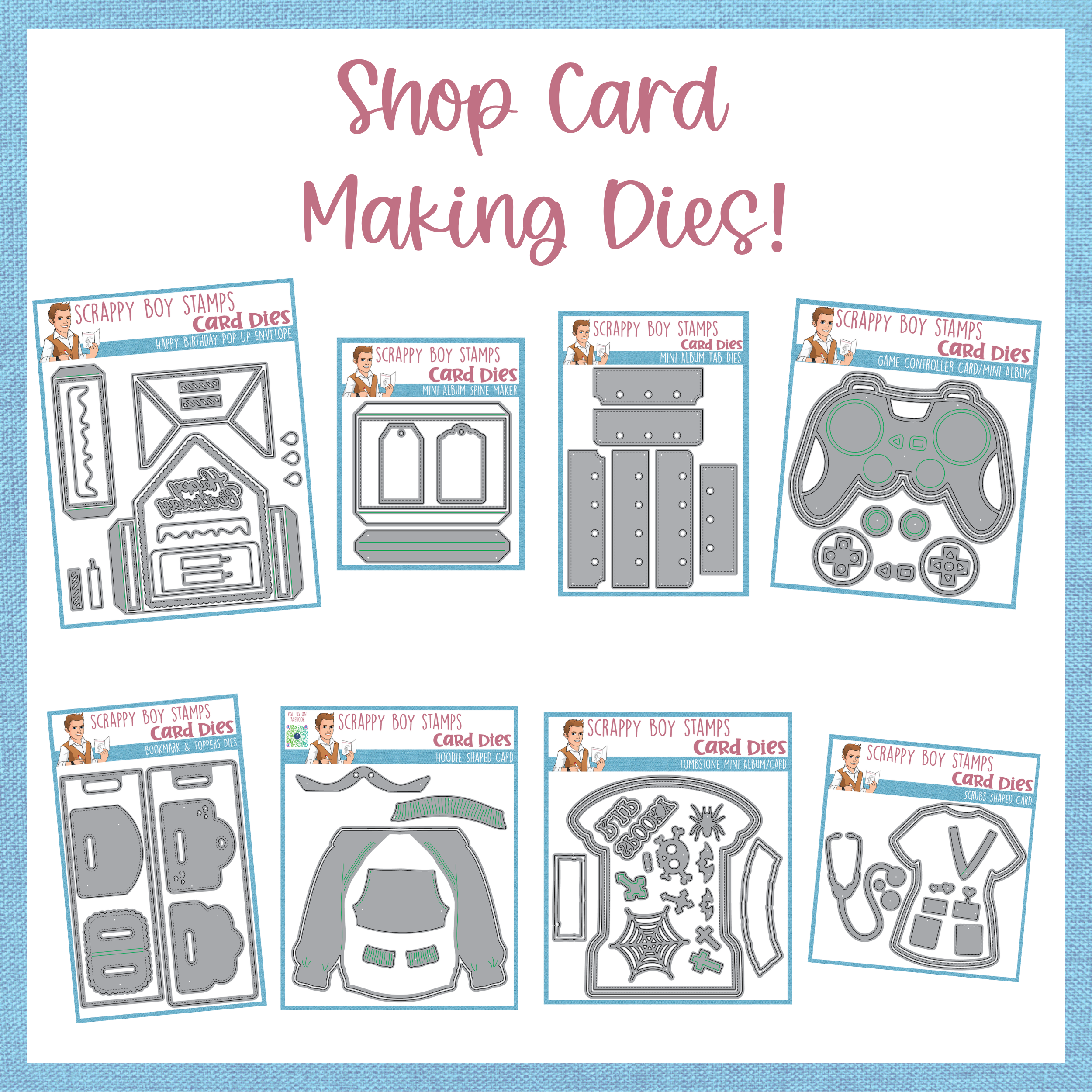 Card Making Dies Get it now - Scrappy Boy Stamps