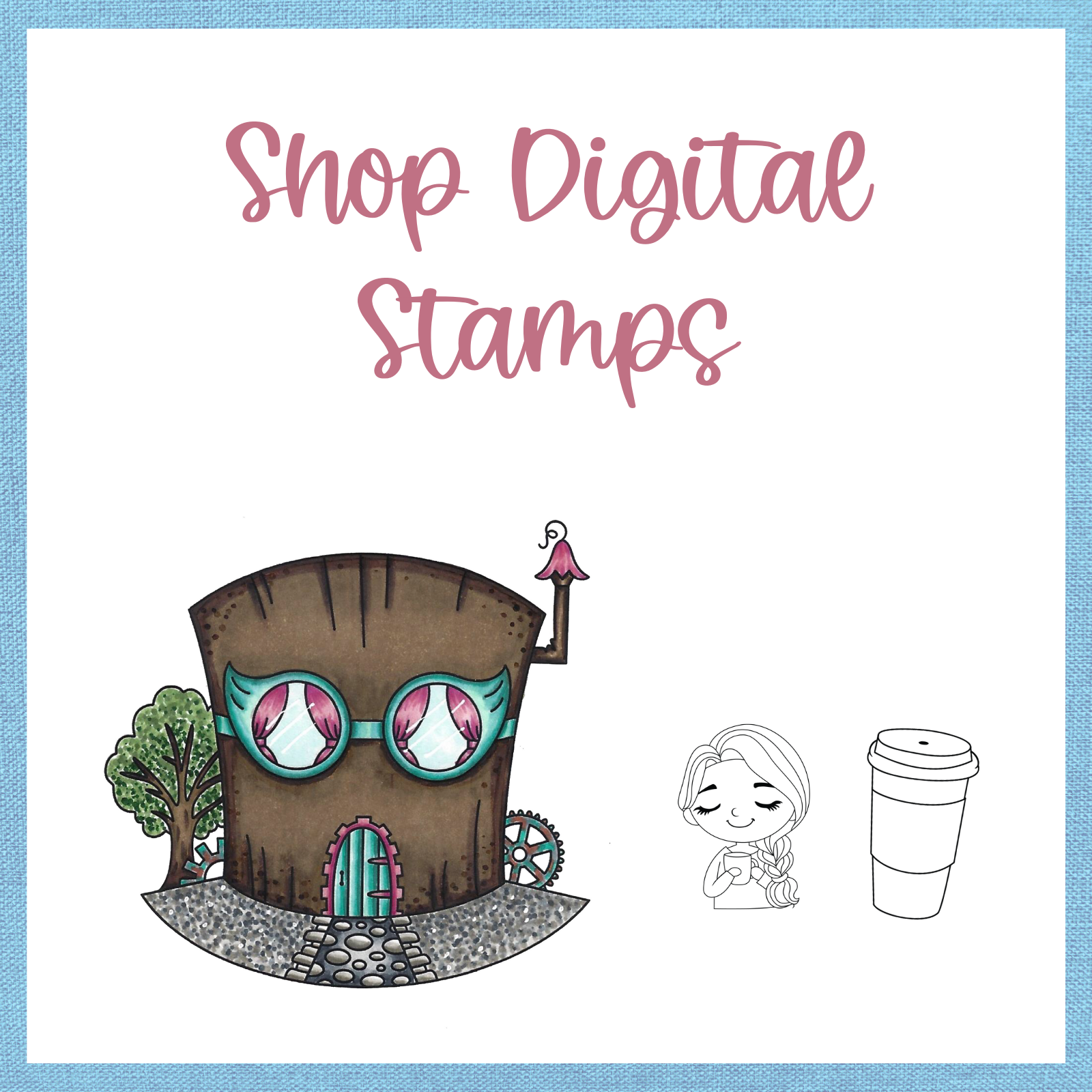 Digital Stamps Get it now - Scrappy Boy Stamps