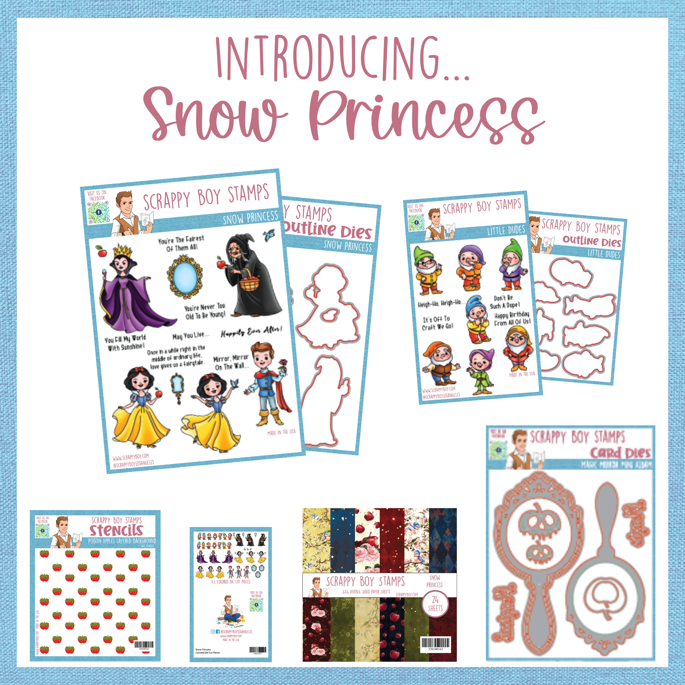 Snow Princess – Scrappy Boy Stamps