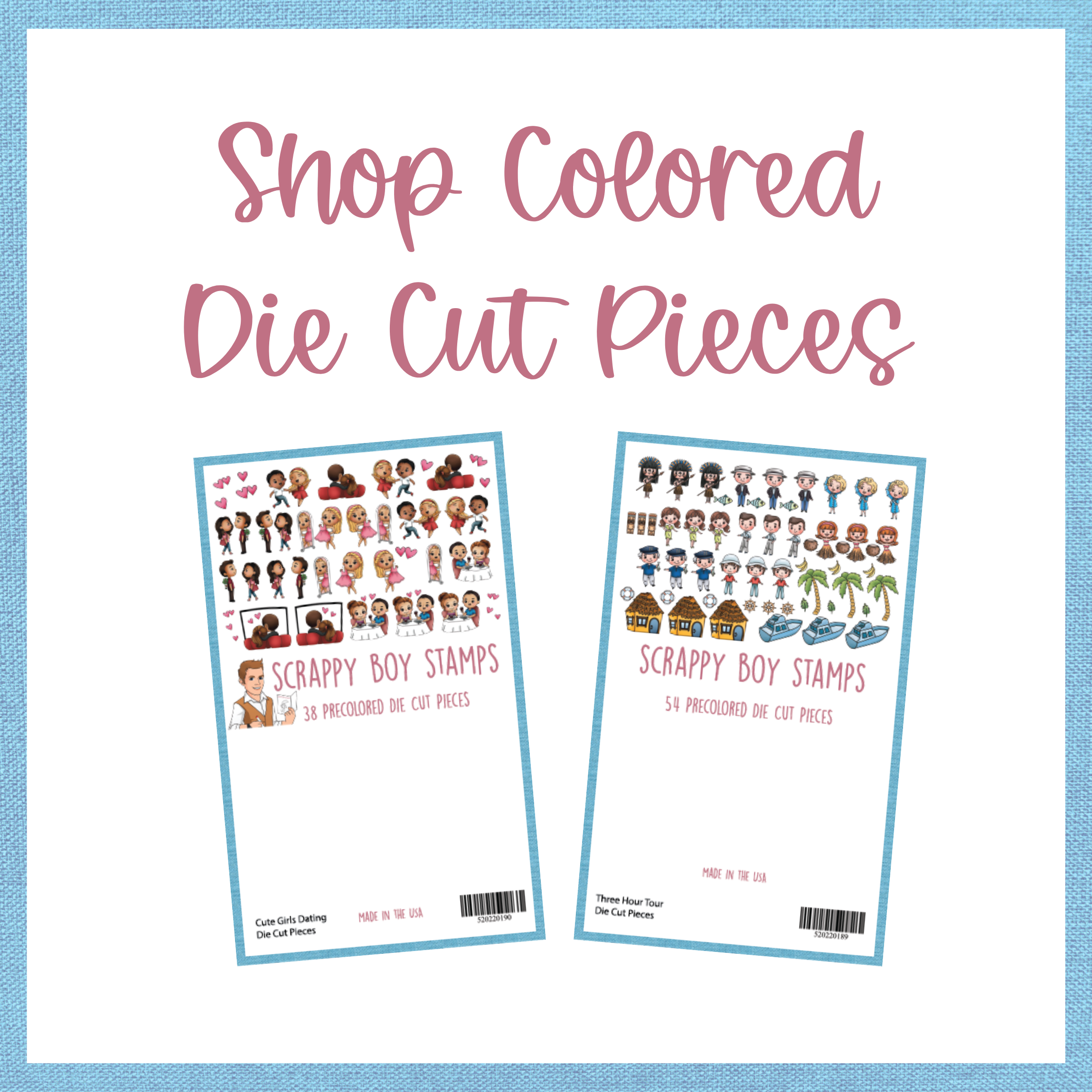 Colored Die Cut Pieces Get it now - Scrappy Boy Stamps – Page 2