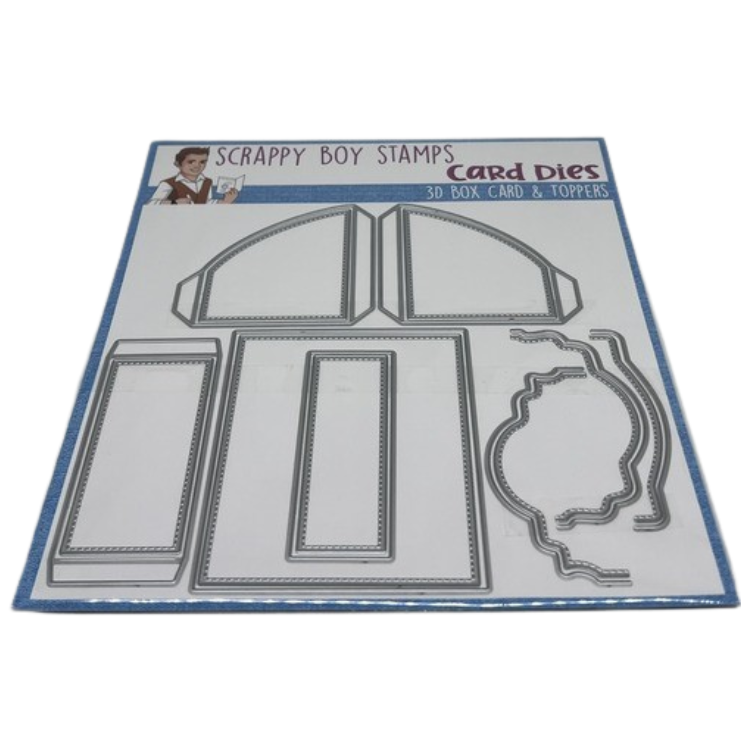3D Box Card & Toppers Die Set - Scrappy Boy Stamps
