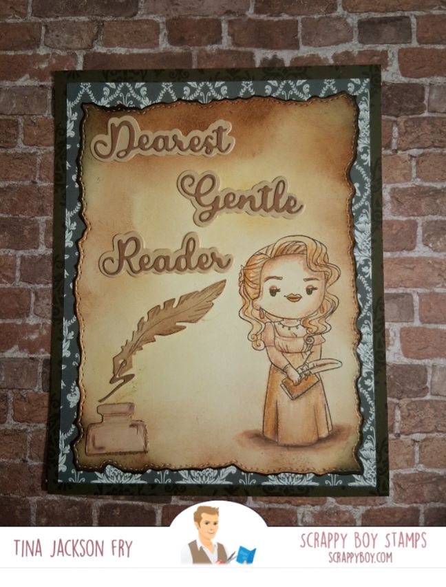 Dearest Gentle Reader A2 Word Die - Scrappy Boy Stamps