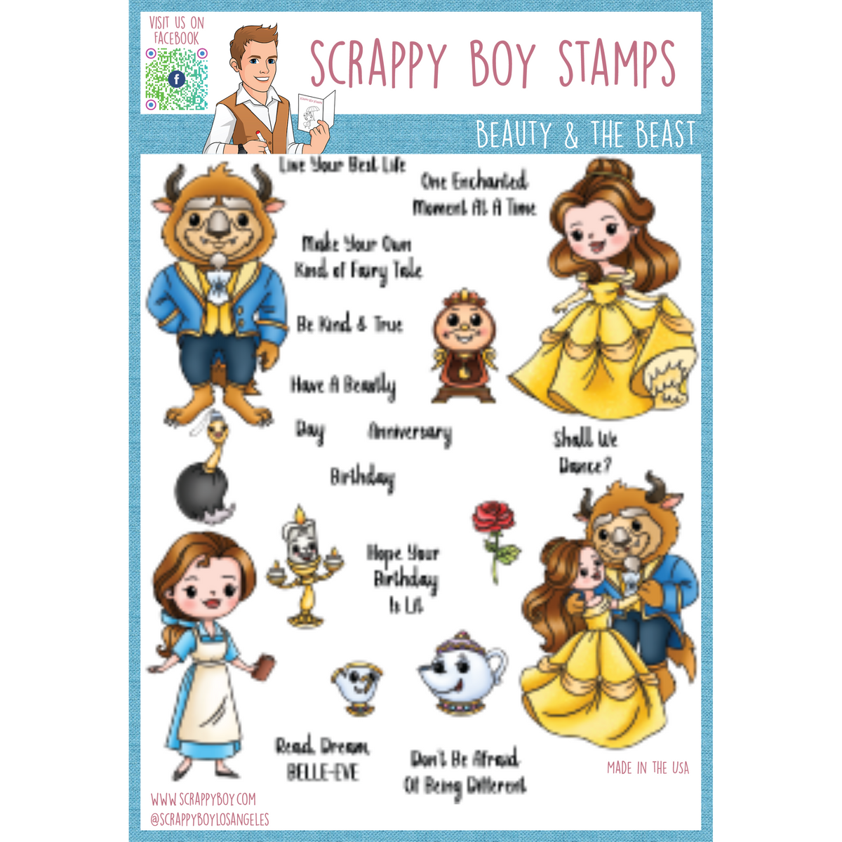 Core Bundle - Beauty & the Beast Release - Scrappy Boy Stamps