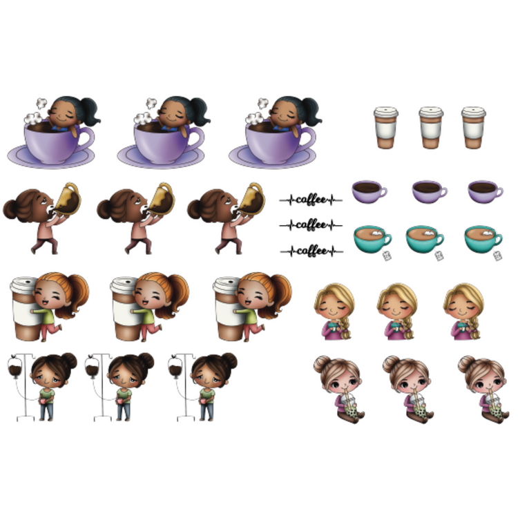 Colored Die Cut Pieces Get it now - Scrappy Boy Stamps