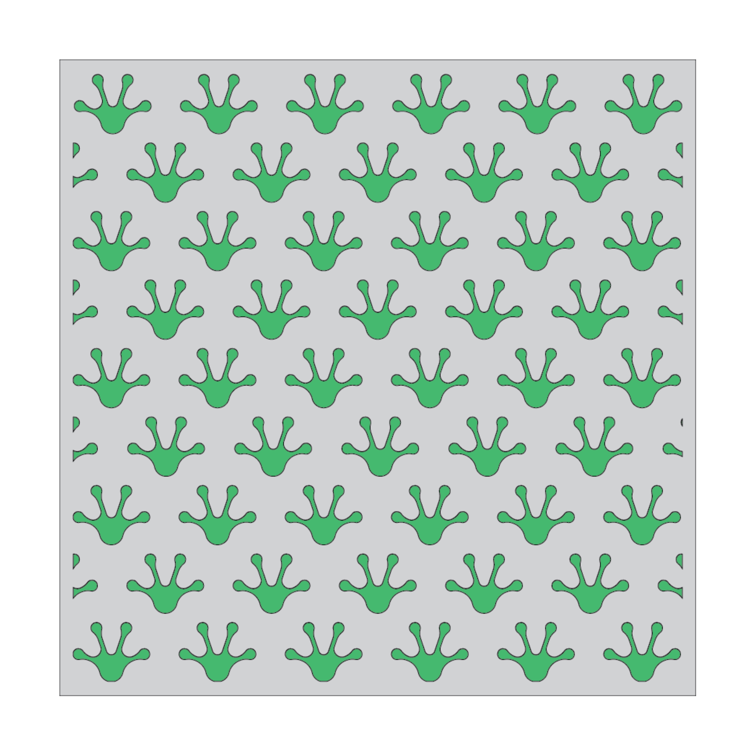 Frog Feet Background Stencil - Scrappy Boy Stamps