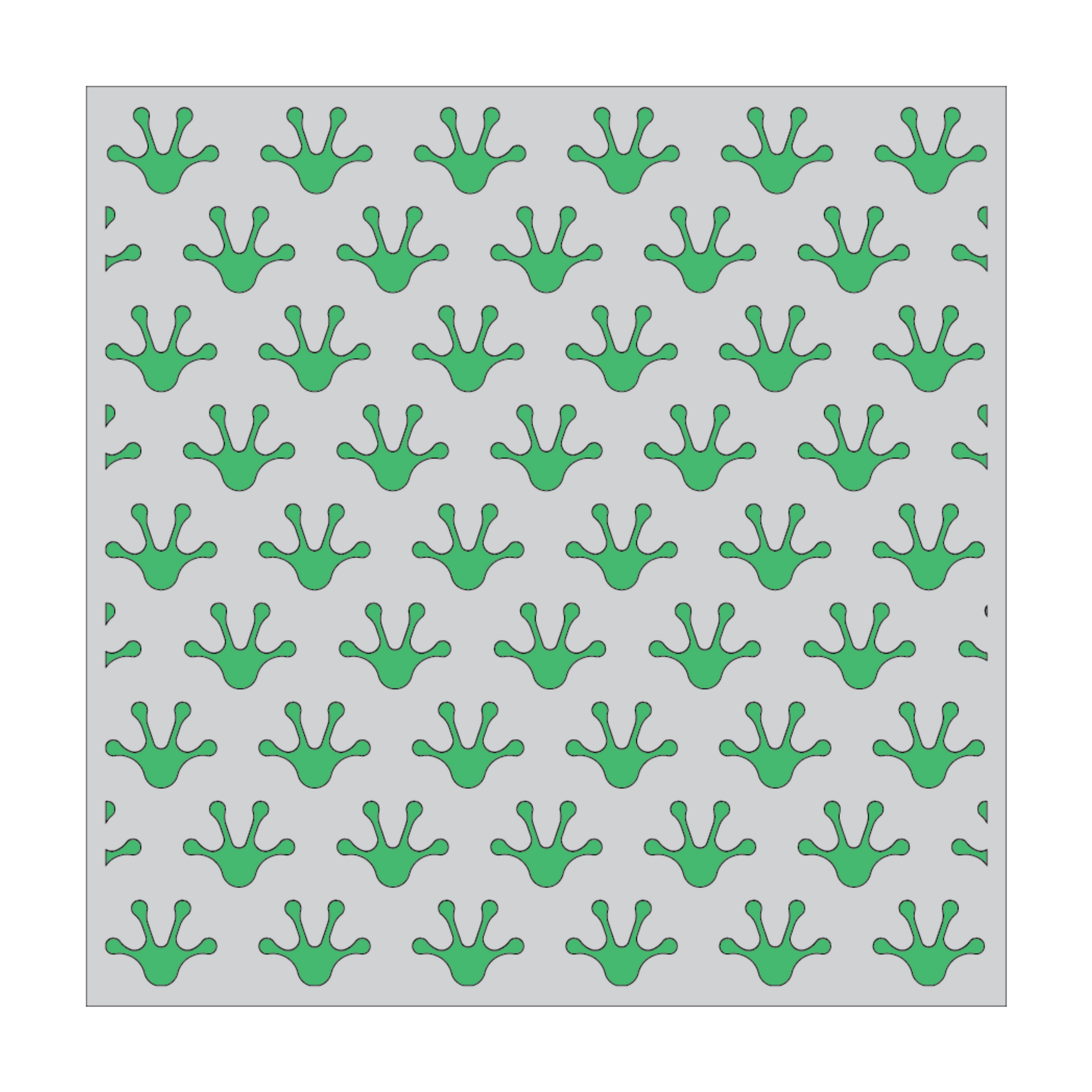 Frog Feet Background Stencil - Scrappy Boy Stamps