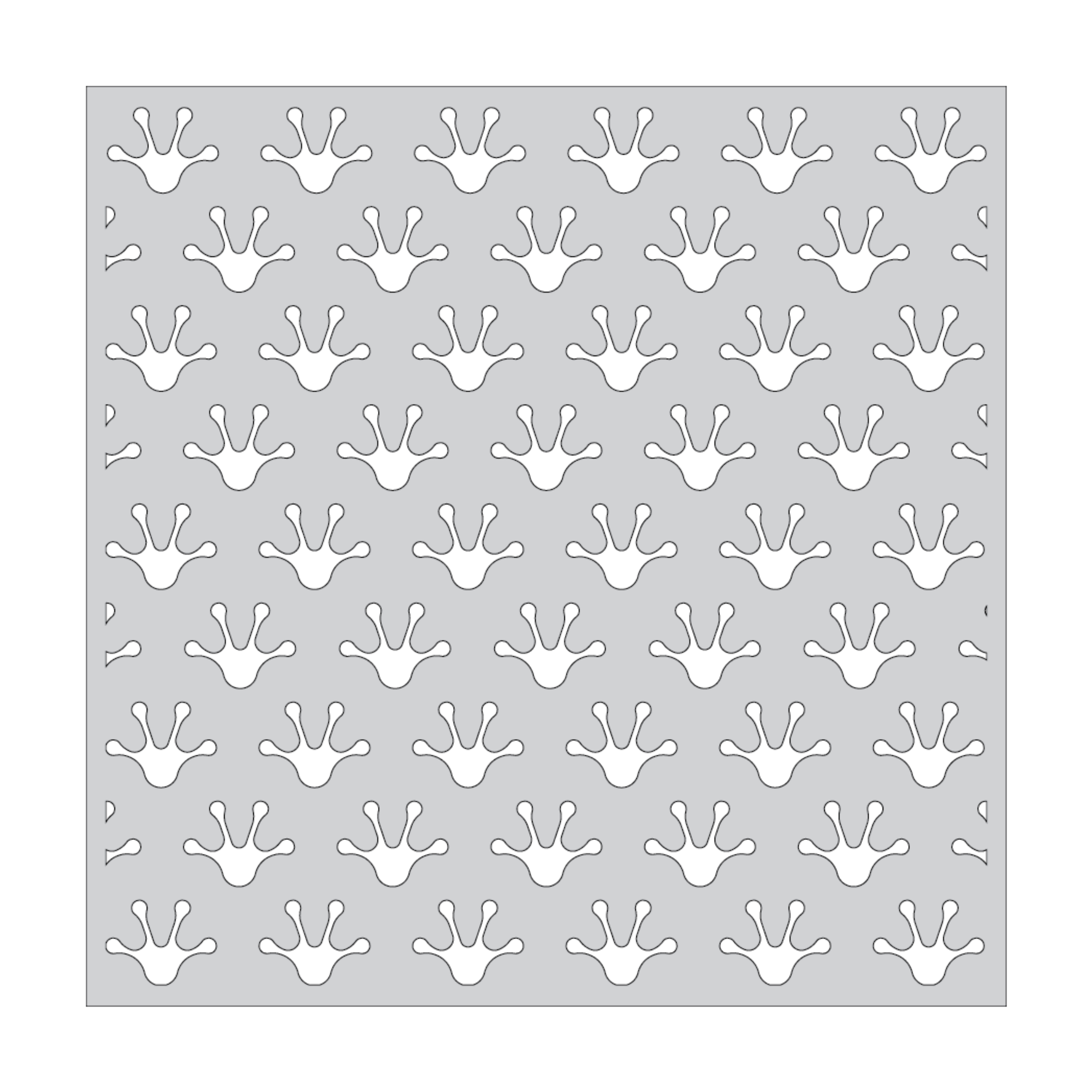 Frog Feet Background Stencil - Scrappy Boy Stamps