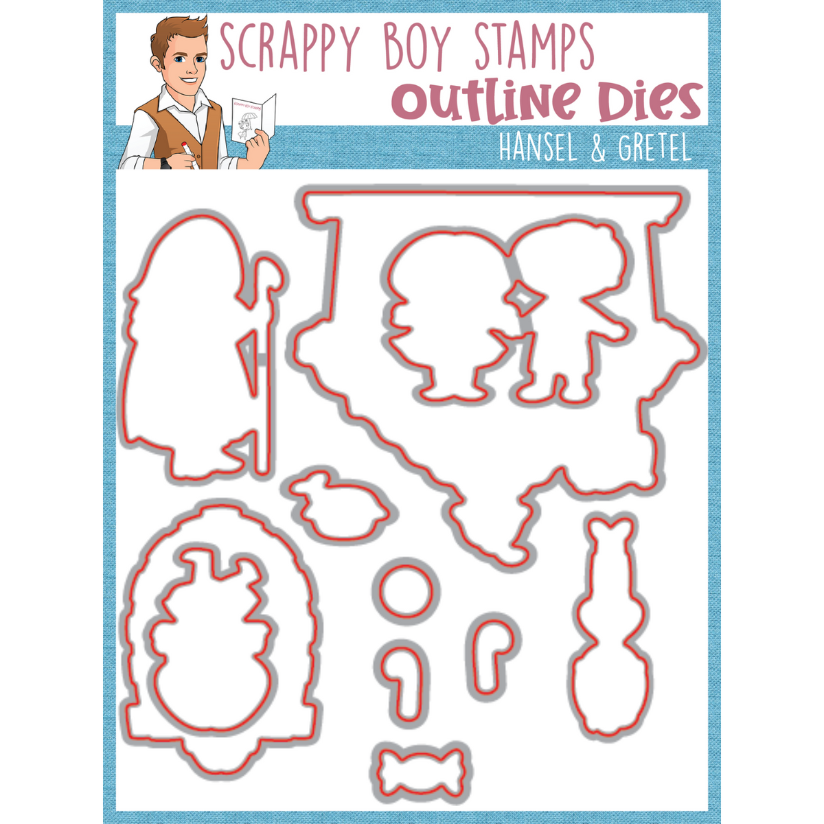 Outline Dies - Hansel & Gretel - Scrappy Boy Stamps