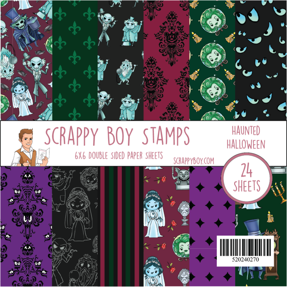 Haunted Halloween 6x6 Paper Pack - Scrappy Boy Stamps