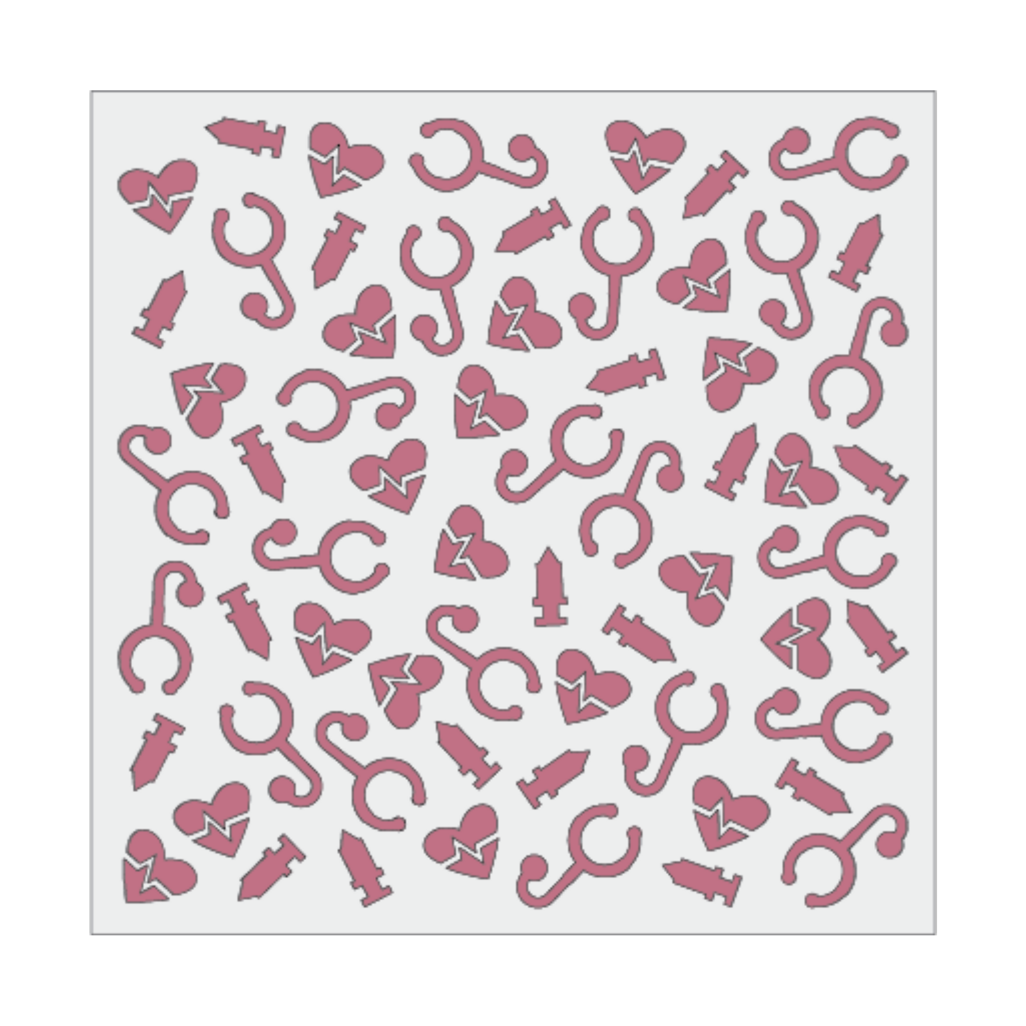 Medical Background Stencil - Scrappy Boy Stamps