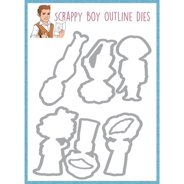 Outline Dies - Make An Impression - Scrappy Boy Stamps