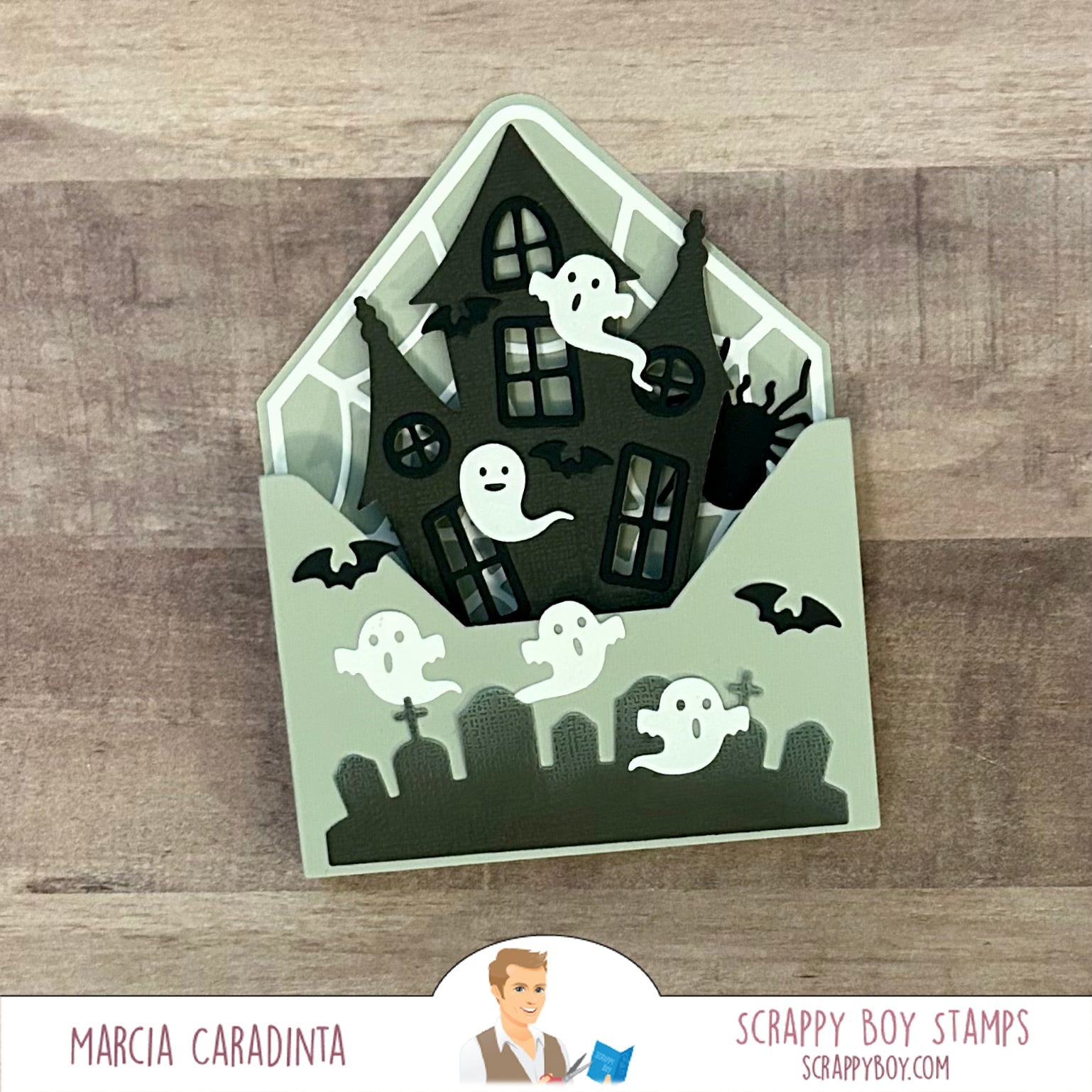 Halloween Pop Up Envelope Add On Set Die - Scrappy Boy Stamps