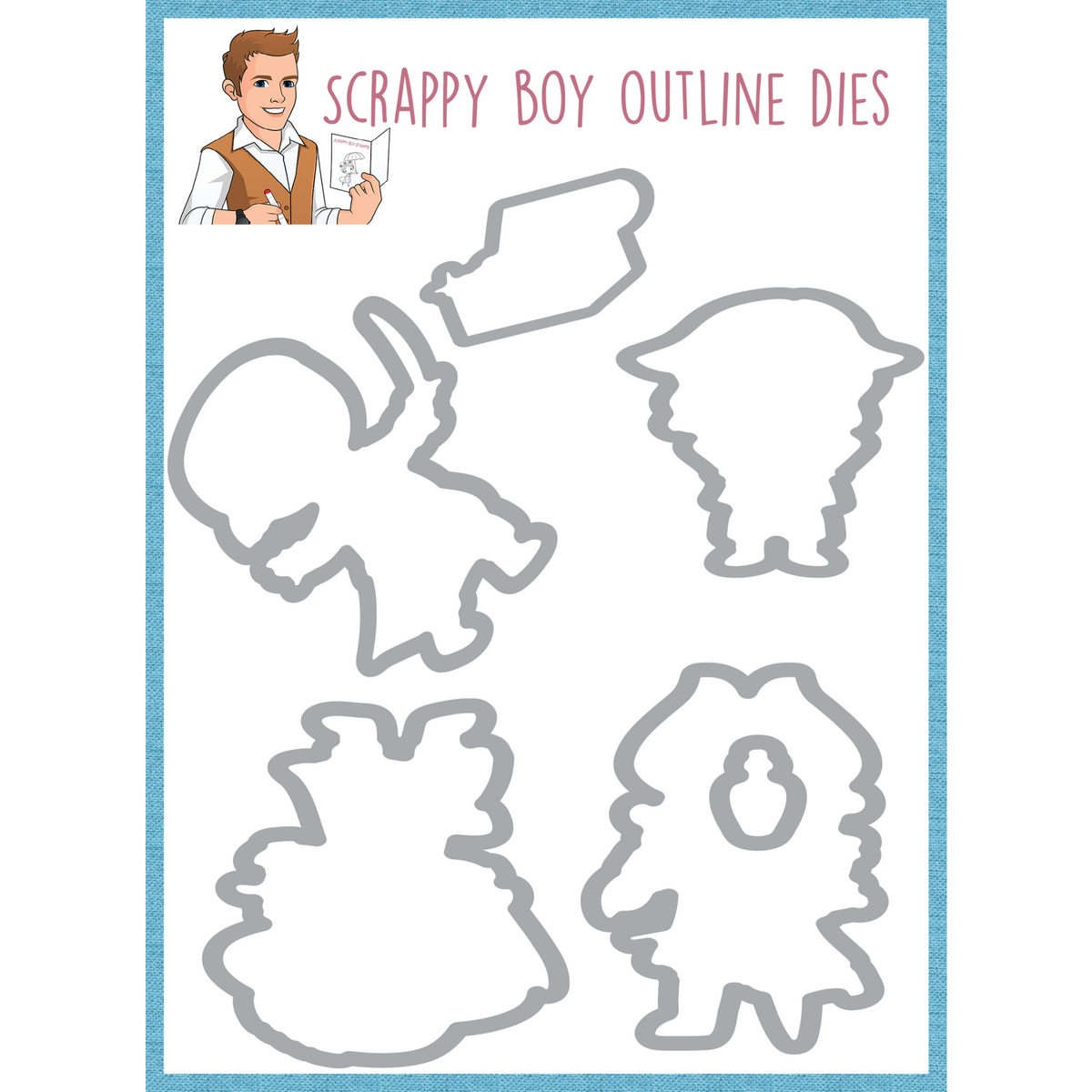 Outline Dies - Shiver Me Timbers - Scrappy Boy Stamps