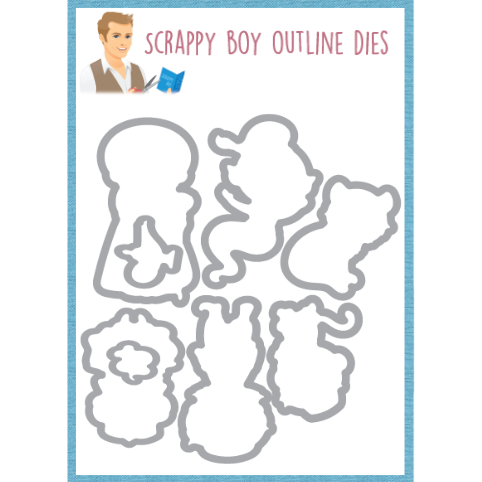 Outline Dies Get it now - Scrappy Boy Stamps
