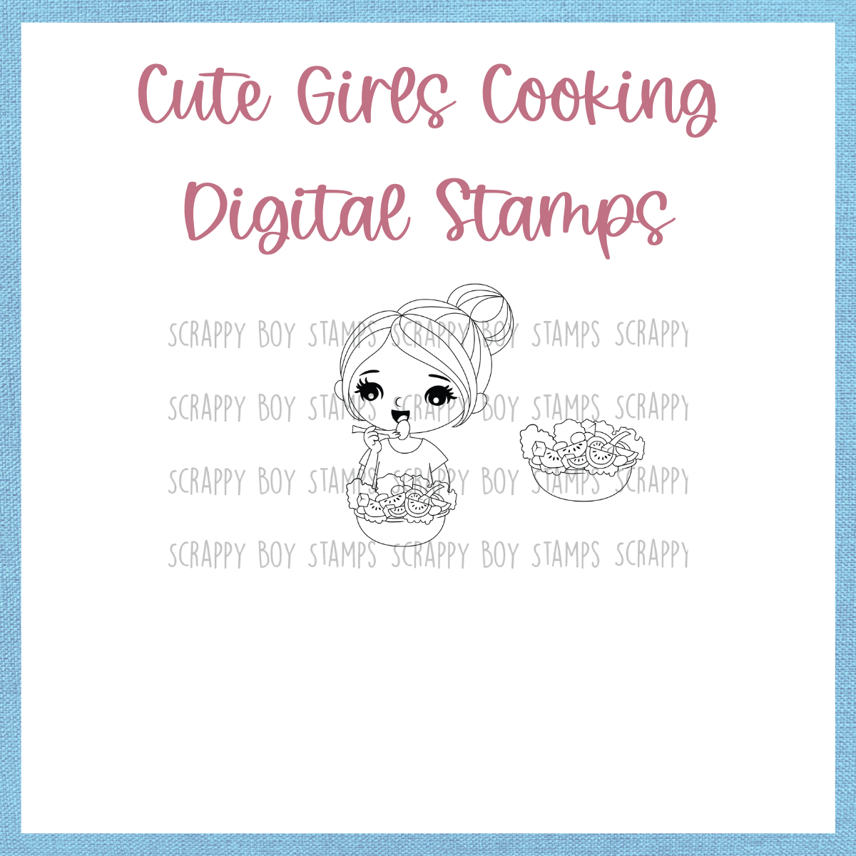 Digital Stamps Get it now - Scrappy Boy Stamps